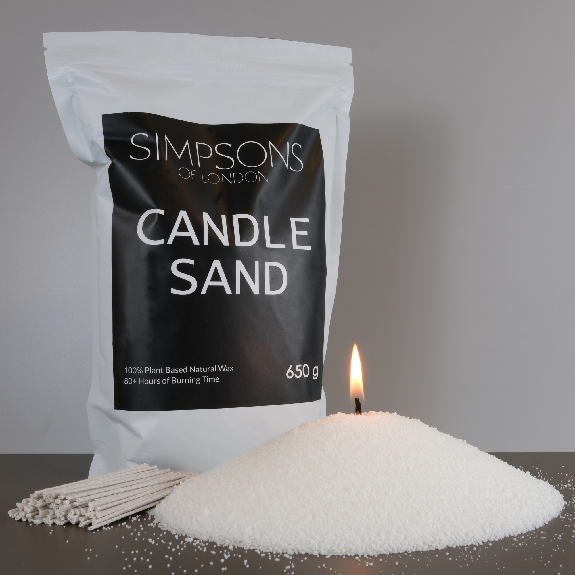 Candle Sand White 650g Pack - Simpsons of London