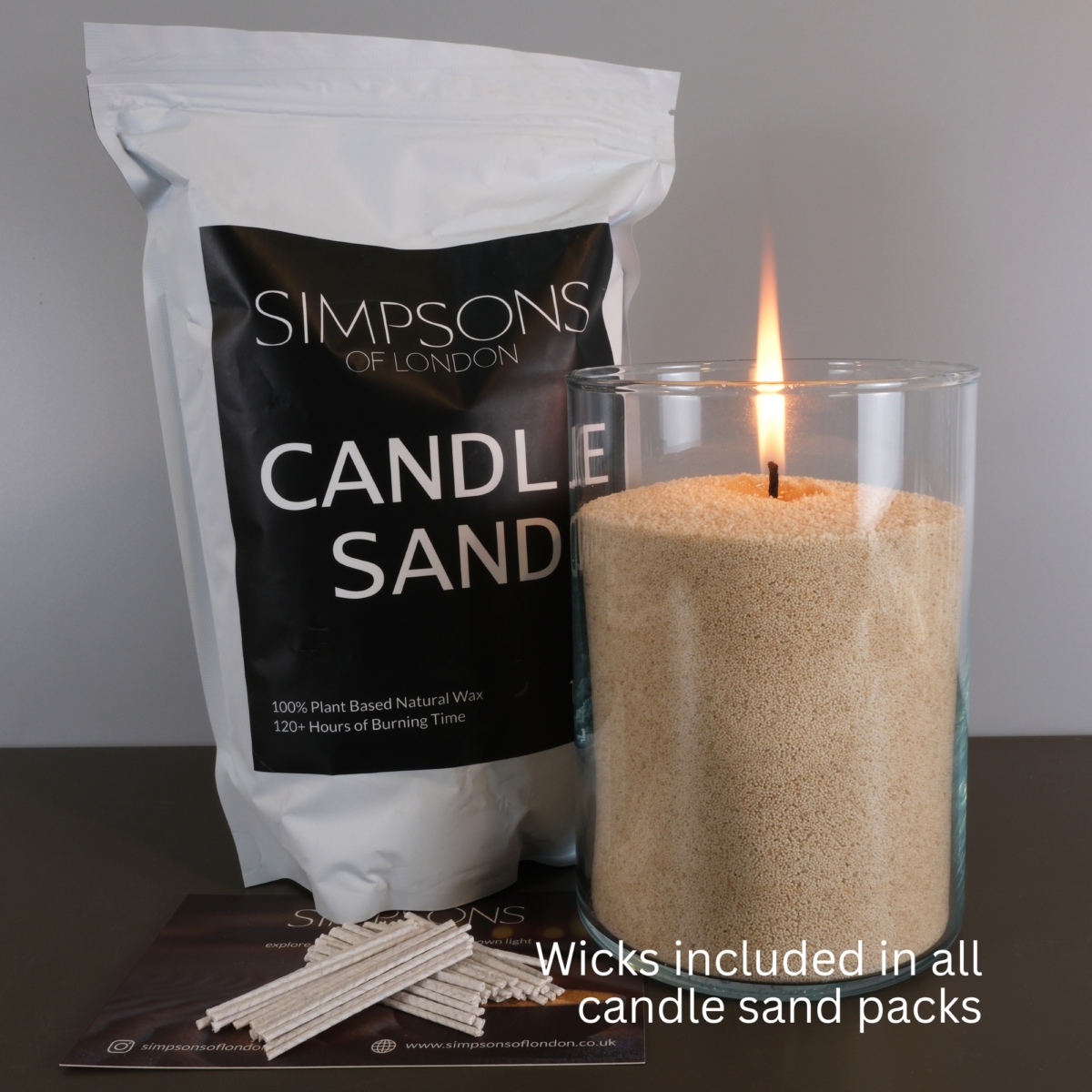 Candle Sand Natural 1kg Pack - Simpsons of London